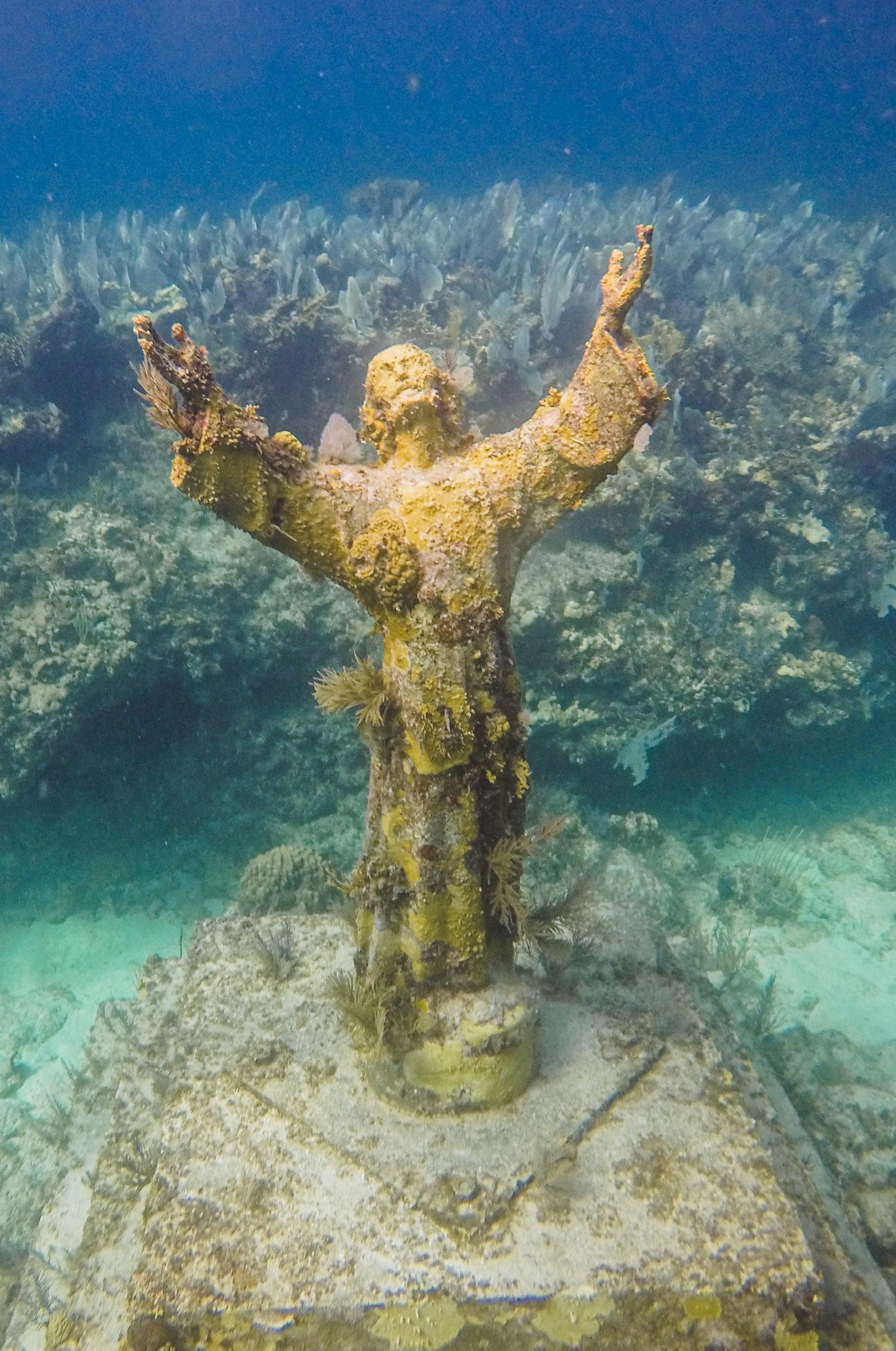 Getting To Christ Of The Abyss Scuba Diving Site In Key Largo
